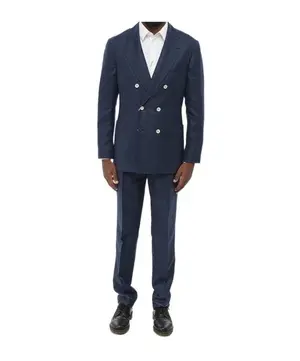 Brunello Cucinelli Double-breasted Linen Suit