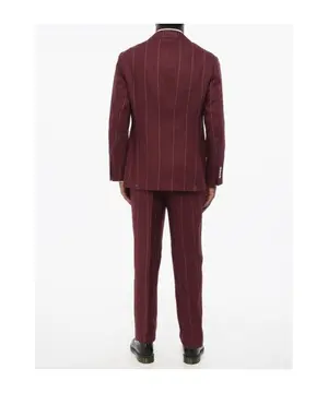 Brunello Cucinelli Pinstripe Linen Suit