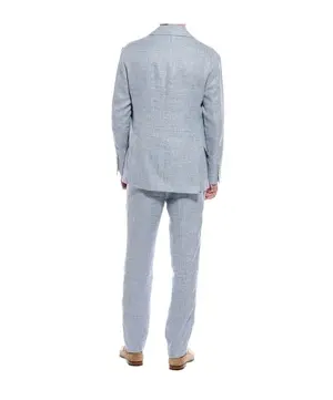 Brunello Cucinelli Checked Linen Suit