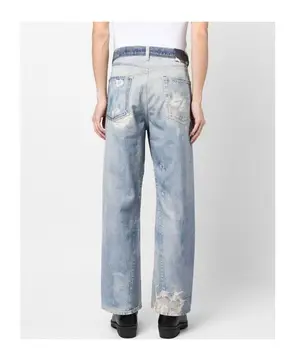 Our Legacy Distressed Wide-leg Jeans