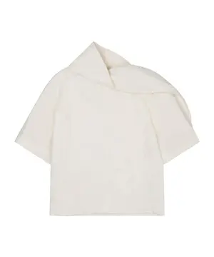 Bottega Veneta Bottega Veneta Short-Sleeved Top With Zipper Closure White