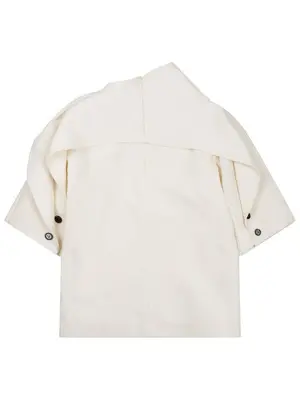Bottega Veneta Short-sleeved Top With Zipper Closure - White