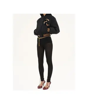 Chloé Long-sleeved Casual Jacket With Embellished Snake Detail