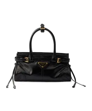 Prada Bonnie Mini Top Handle Bag - Black