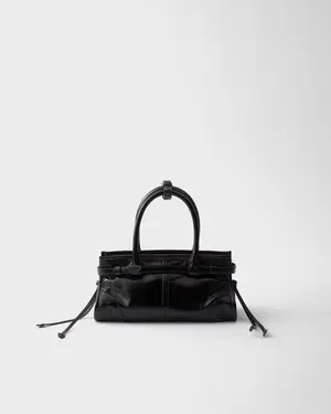 Prada Bonnie Mini Top Handle Bag - Black