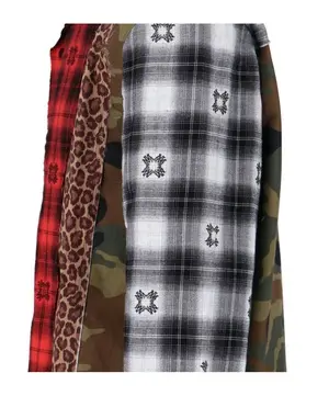 Amiri Spliced Ma Quad Flannel Shirt