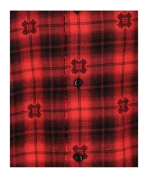 Amiri Spliced Ma Quad Flannel Shirt