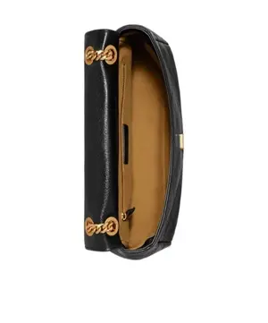 Tory Burch Charlie Quilted Shoulder Bag - Black