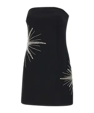Rebecca Vallance Estella Embellished Off-the-shoulder Mini Dress - Black