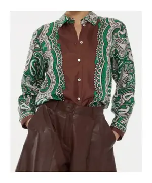 P.a.r.o.s.h Paisley Print Long Sleeve Shirt - Brown