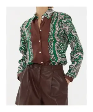 P.a.r.o.s.h Paisley Print Long Sleeve Shirt - Brown