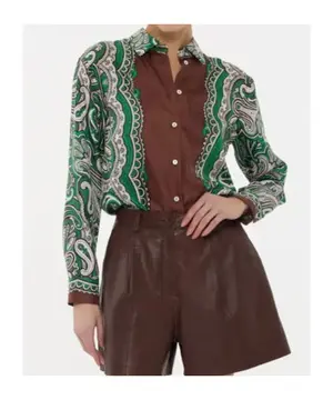 P.a.r.o.s.h Paisley Print Long Sleeve Shirt - Brown