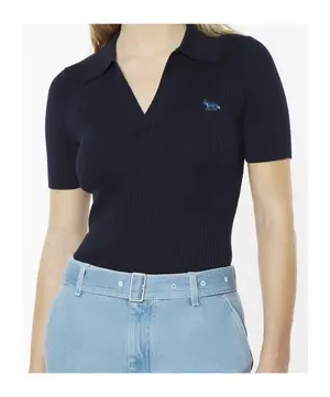Maison Kitsuné Baby Fox-patch Polo Top