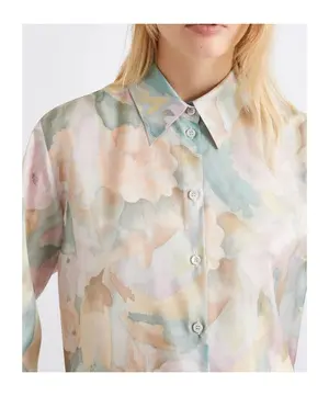 Marella Printed Silk Habotai Shirt