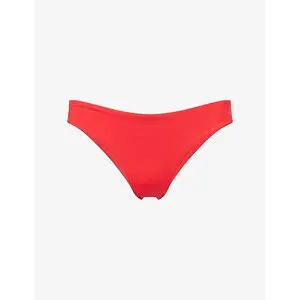 Second Summer High-waisted Bikini Bottoms - Red