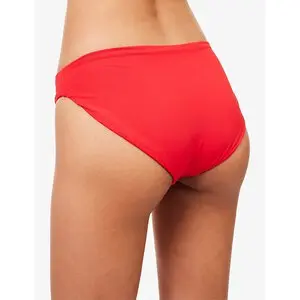Second Summer High-waisted Bikini Bottoms - Red