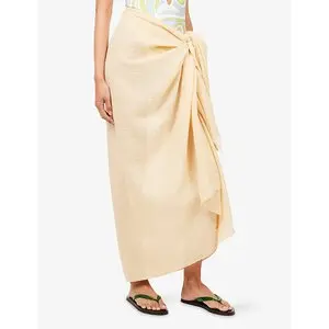 Monday Swimwear St. Tropez Crinkled Linen Sarong