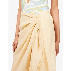 Monday Swimwear St. Tropez Crinkled Linen Sarong