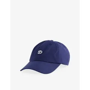 DRAKE'S Chainstitch D Logo Cotton Cap - Navy