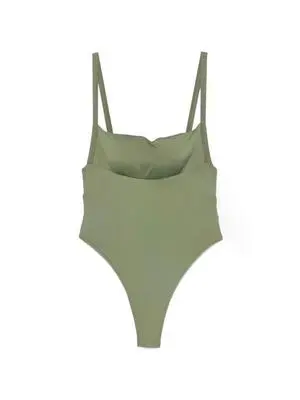 OSKLEN Sweetheart Neck High-leg Swimsuit - Green