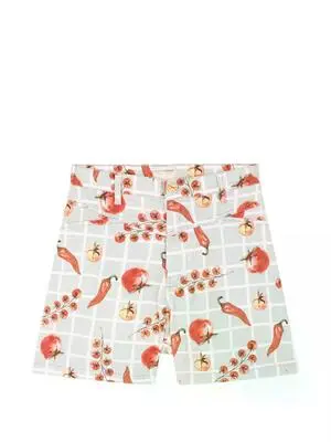 FAVORITE PEOPLE Piadina Printed Shorts - Blue