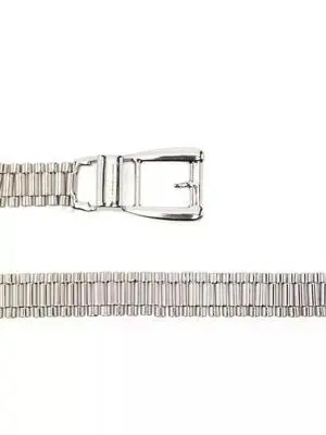 Brandon Maxwell Celeste Watch Metallic Belt