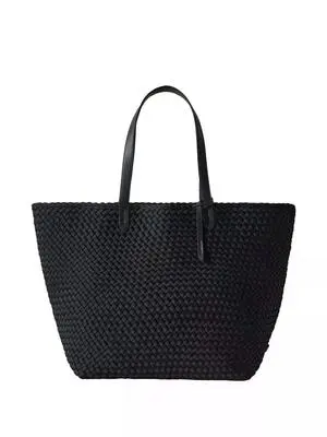 NAGHEDI Large Jet Setter Handwoven Tote Bag - Black
