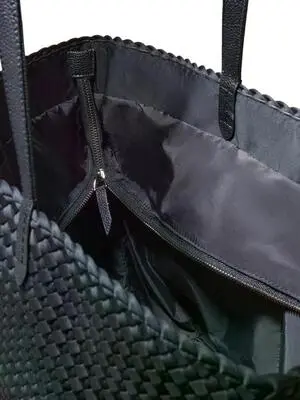 NAGHEDI Large Jet Setter Handwoven Tote Bag - Black