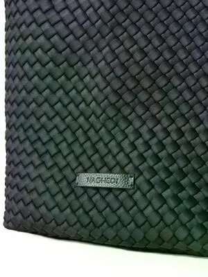 NAGHEDI Large Jet Setter Handwoven Tote Bag - Black