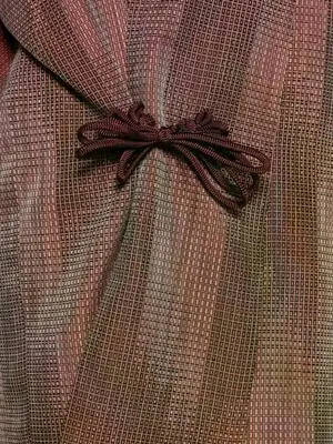 A.N.G.E.L.O. VINTAGE CULT Bordeaux Silk Patterned Kimono