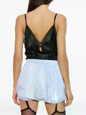 Dolce & Gabbana Satin Bodysuit With Lace Trim