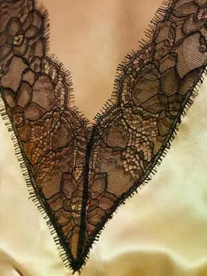 Dolce & Gabbana Silk Lace-trimmed Bodysuit