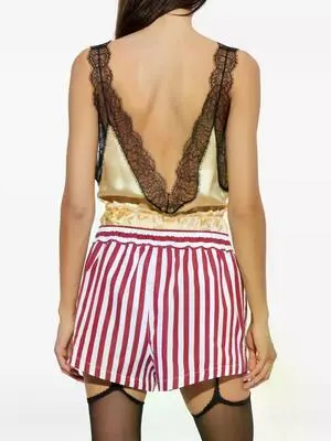Dolce & Gabbana Silk Lace-trimmed Bodysuit