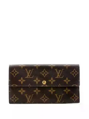 LOUIS VUITTON Vintage Sarah Wallet Monogram Canvas Small Wallets - Brown