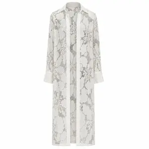 OSCARMORRIS Serenite Blanche" Lace Shirt - White