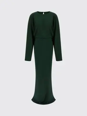 Norma Kamali Long Sleeve Satin Gown