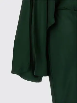 Norma Kamali Long Sleeve Satin Gown