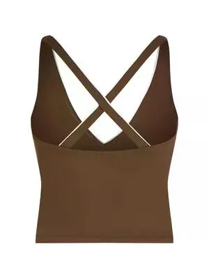Karl Lagerfeld Sleeveless V-neck Active Top