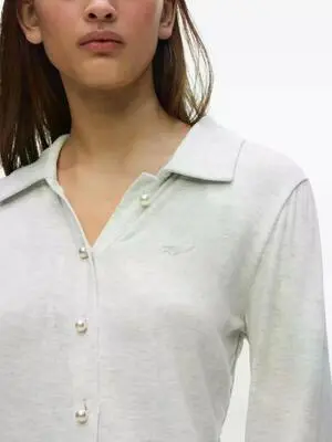 Karl Lagerfeld Pearl Button Cardigan