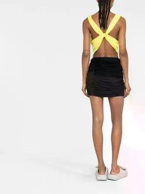 Gauge81 Ruched Jersey Miniskirt