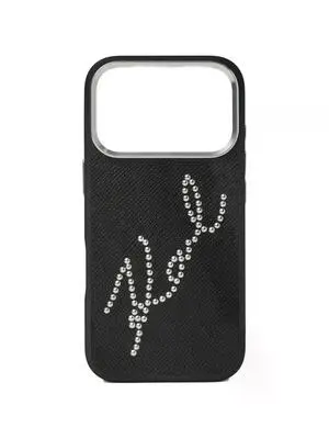 Karl Lagerfeld Signature Iphone 17 Pro Case - Black