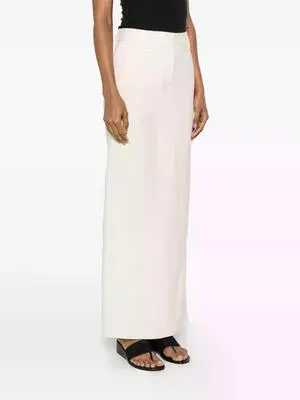 Fabiana Filippi Maxi Skirt With Belt Loops And Rear Slit