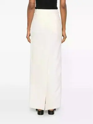Fabiana Filippi Maxi Skirt With Belt Loops And Rear Slit