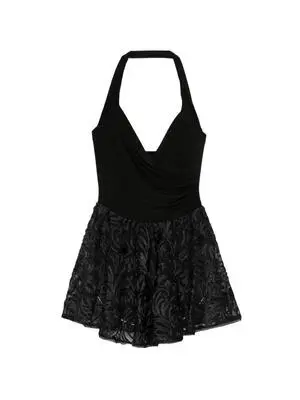 Norma Kamali Mini Cayla Flared Dress