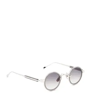 SATO Naos Round Frame Sunglasses - Grey