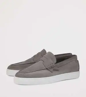 CHRISTIAN LOUBOUTIN Harold I Suede Loafers - Grey