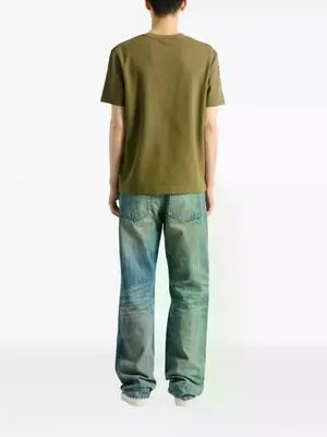 Balmain T-shirt With Embroidered Logo - Green