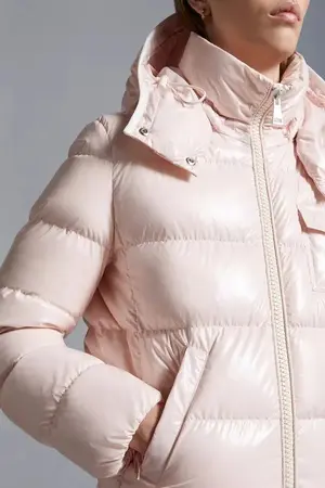 Moncler Short Padded Zip-up Jacket With Detachable Hood