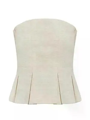 GESTUZ Riava Pleated Strapless Top
