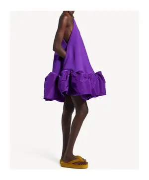 Balenciaga Halterneck Balloon Mini Dress